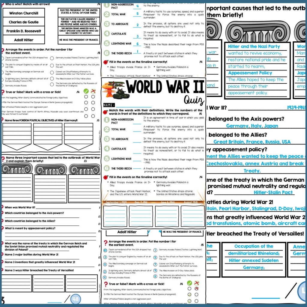 Free Modern World History Curriculum: World War 2 Lesson Plans, Ideas ...